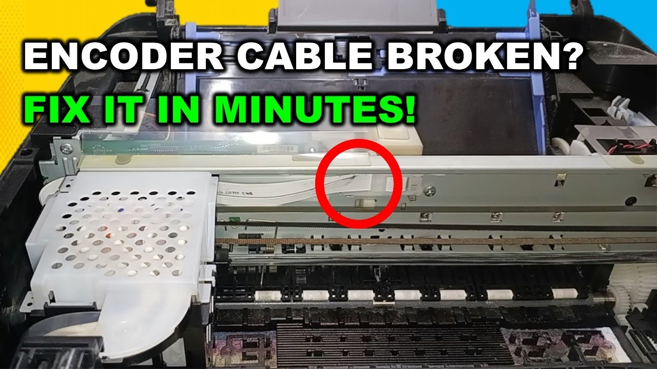 How to Replace a Broken Encoder Strip (FFC) Cable on Epson EcoTank ...