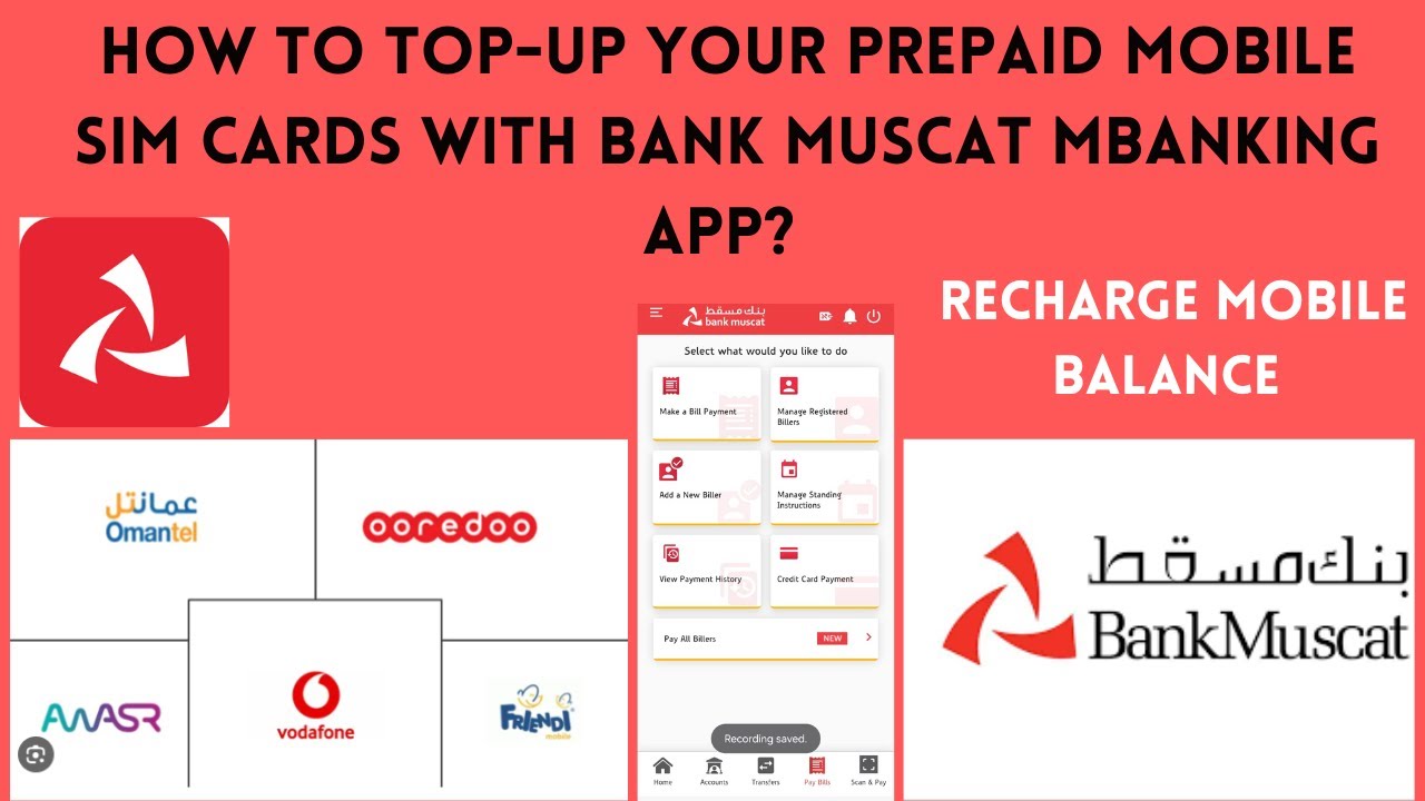 How to Top-Up your Prepaid Mobile Sim Cards with the Bank Muscat ...