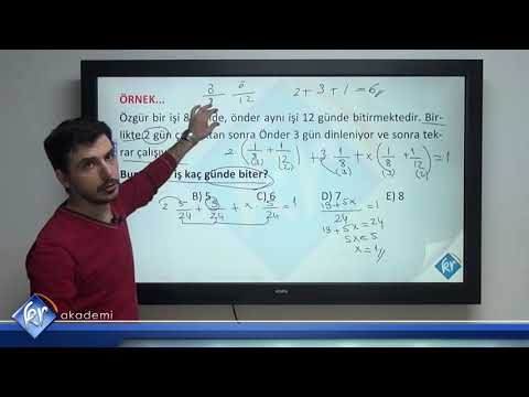 İşçi - Havuz Problemleri 2 | KPSS DGS ALES Matematik | Kr Akademi