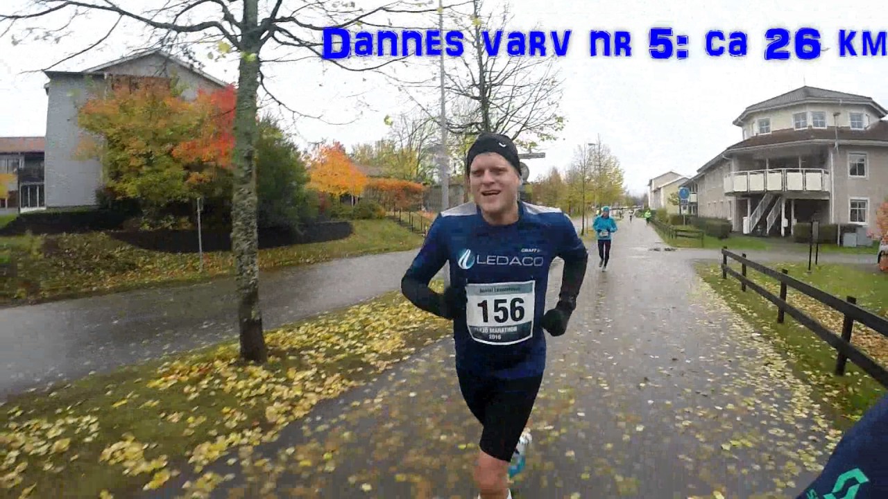 Växjö marathon 2016, Dannes första mara - YouTube
