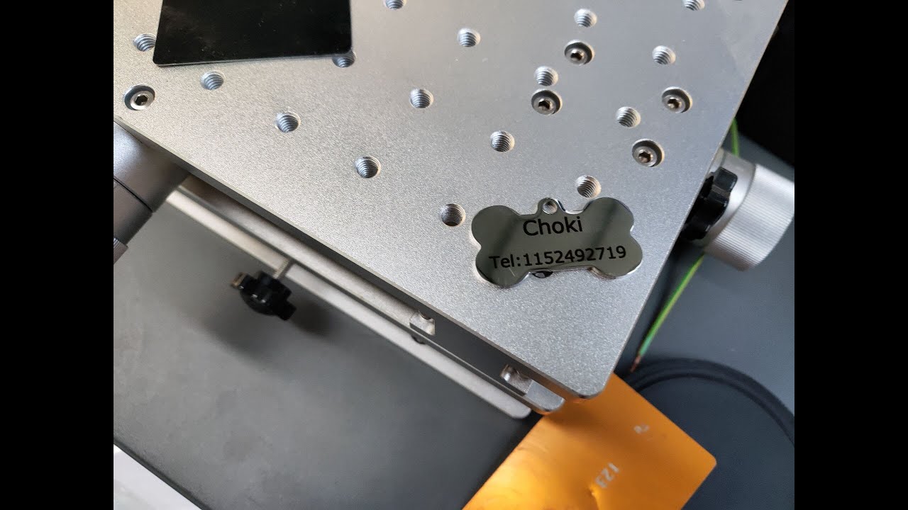 JNLINK cnc fiber laser marking machine for stainless steel Pet dog tag ...