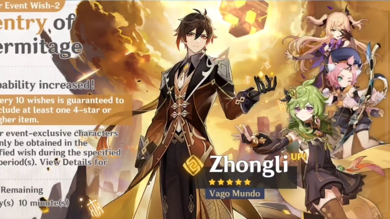 zhongli wish | genshin impact - YouTube