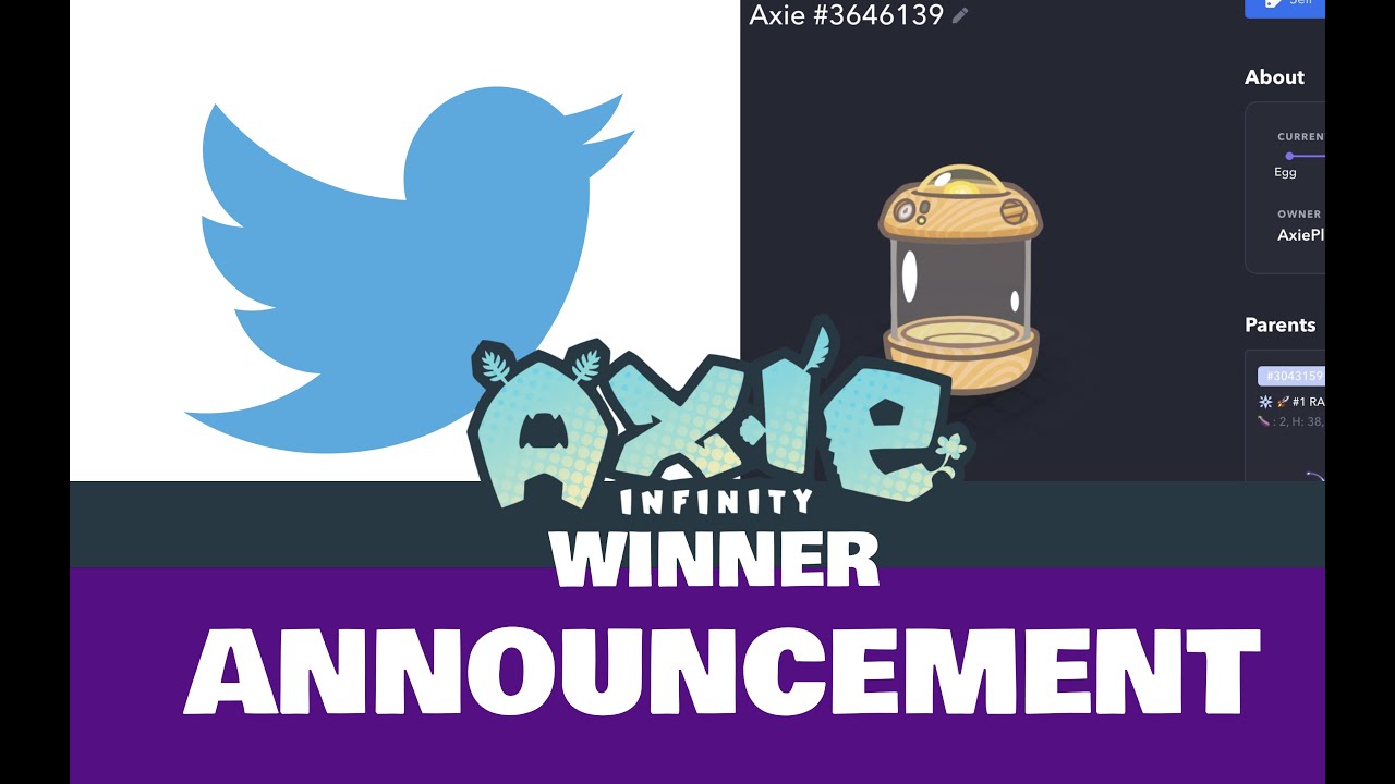 Twitter Competition Winner Announcement! | Axie Player 1 - YouTube