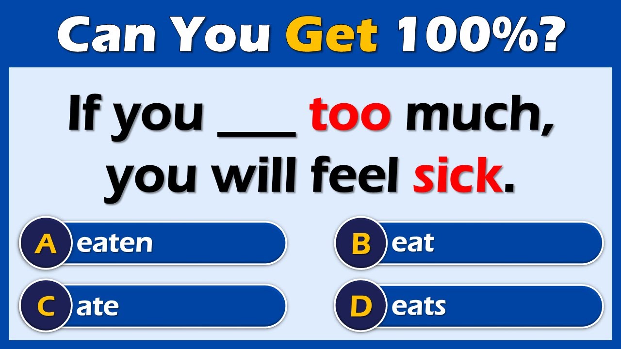 First Conditional Grammar Test | How Well Do You Know It? - YouTube