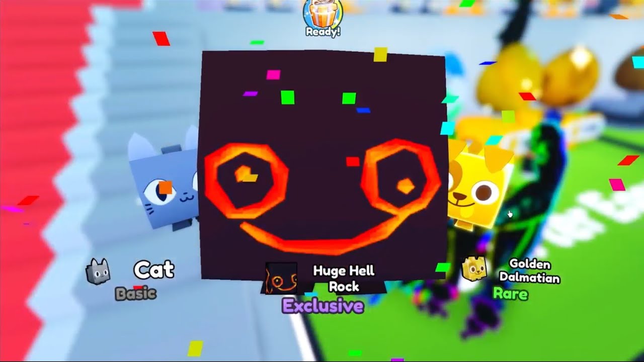 Hatching the HUGE HELL ROCK in Pet Sim X!!!🪨 (1 / 2.5 mil chance) - YouTube