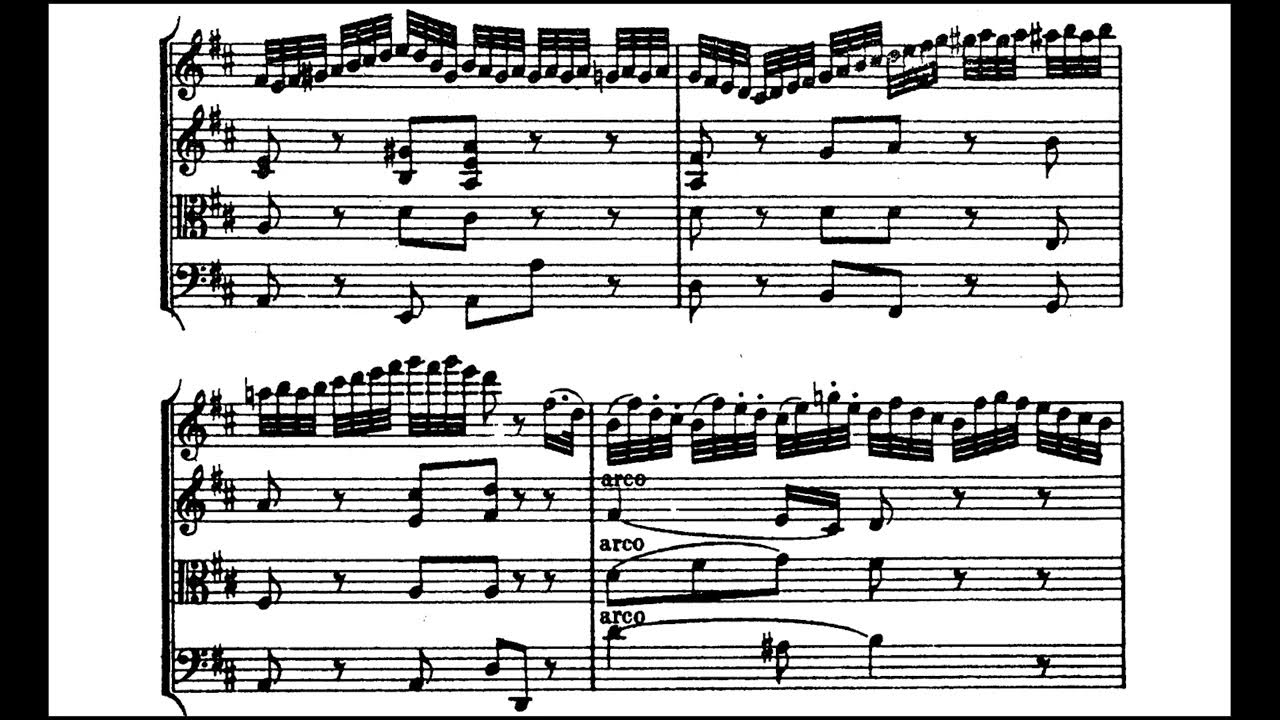 Joseph Haydn - String Quartet in D minor, Op. 76 No. 2 "Quinten" (audio + sheet music) - YouTube