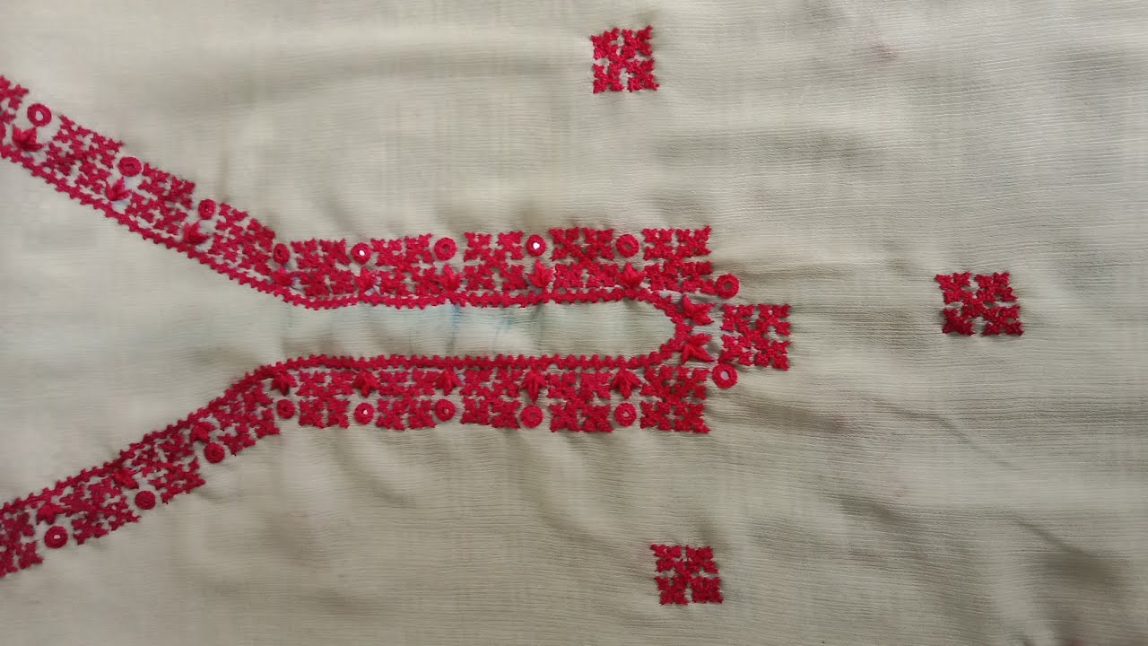 #fashionstyles How to make Sindhi shirt designs .... mirror work... 🪡 ...