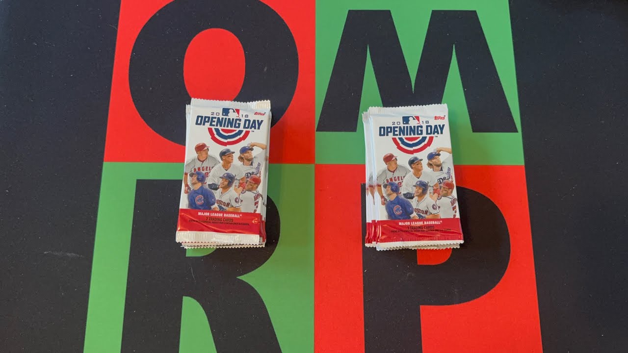 2018 Topps Opening Day MLB Baseball Gravity Feed Box Part 3!⚾ - YouTube