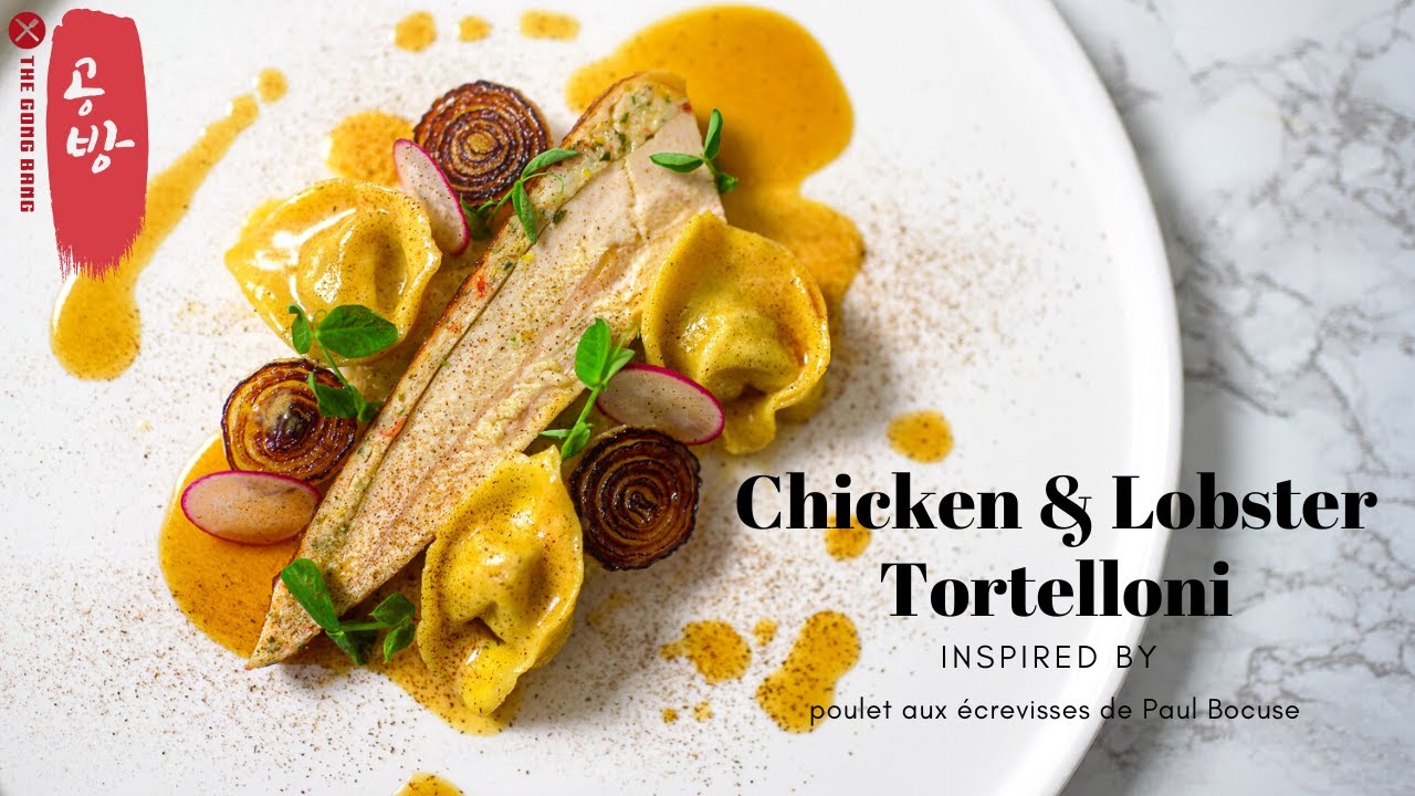 Chicken and Lobster: Chicken and Lobster Mousse Stuffed Chicken Breast, Lobster Tortelloni - YouTube