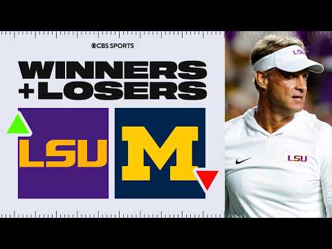 College Football Week 1 Winners & Losers:  LSU crushes Clemson, Michigan barely survives & MORE