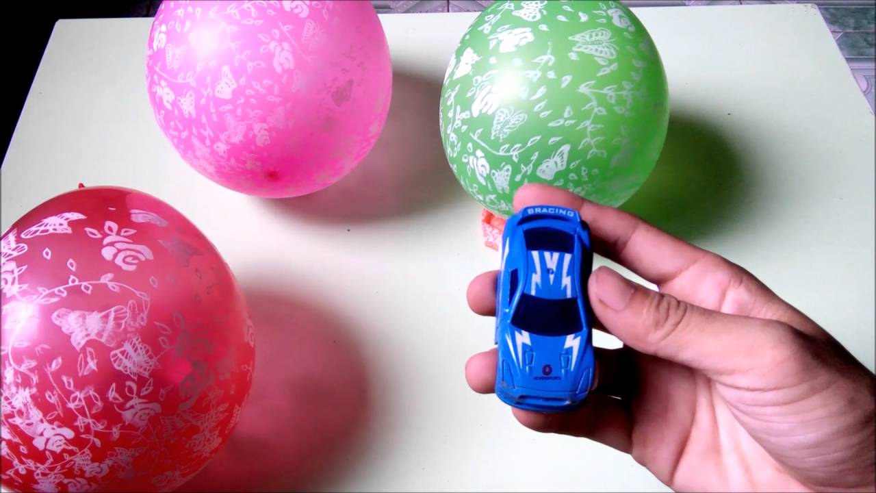 5 Wet Colours Face Balloons - Learn colors water balloon Finger Family ...