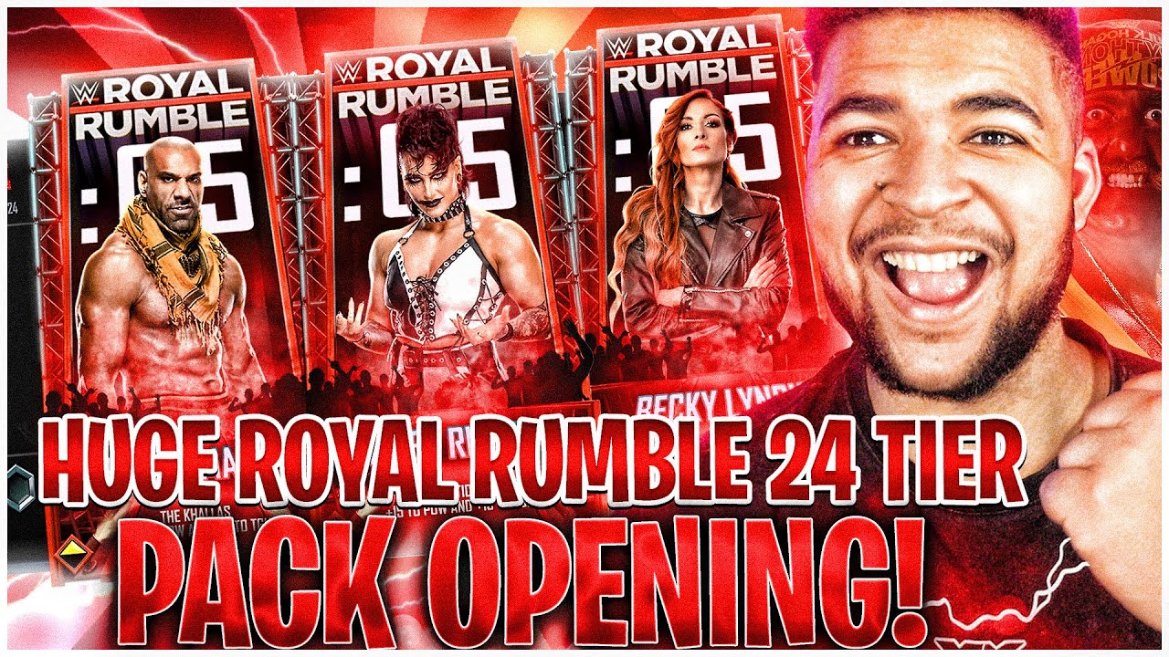 HUGE ROYAL RUMBLE 24 TIER PACK OPENING IN WWE SUPERCARD! - YouTube