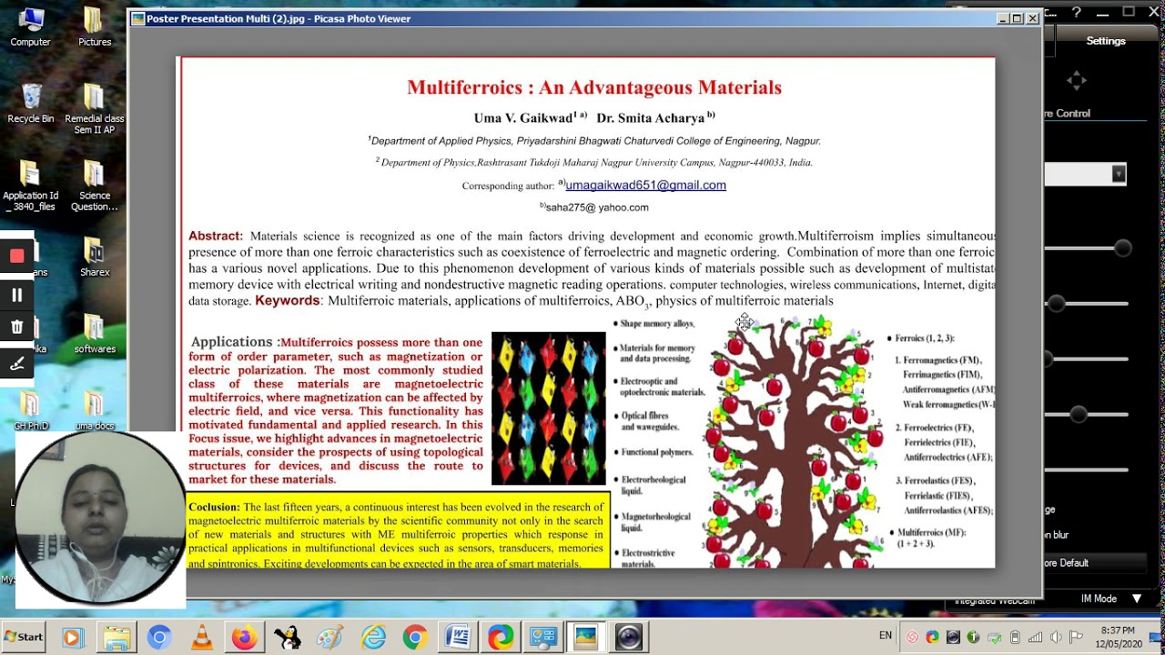 Poster presentation on Multiferroics - YouTube