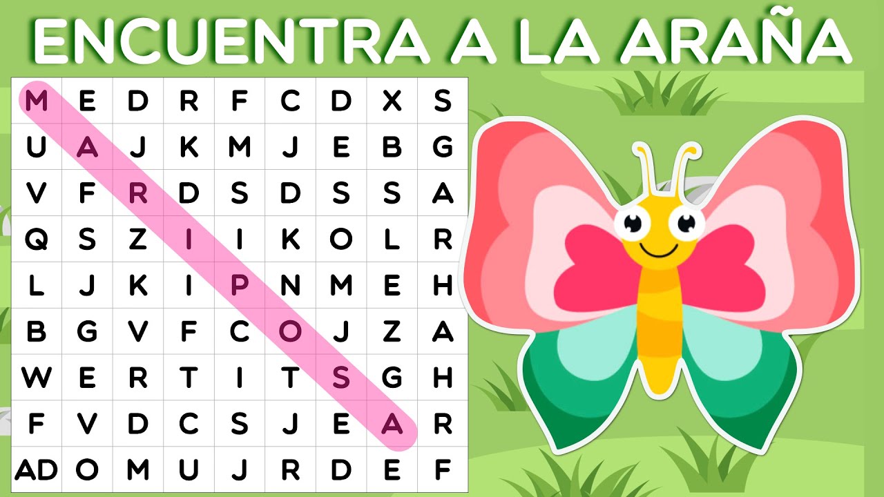 SOPA DE LETRAS "LOS INSECTOS" Encuentra El Nombre En La Sopa De Letras ...