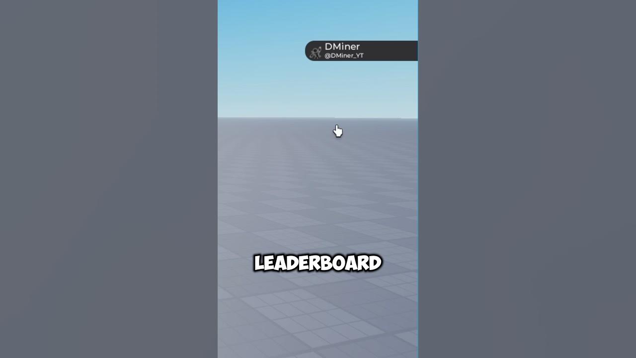 How to make custom leaderboard in roblox studio tutorial #robloxstudio #robloxstudiotutorial ...