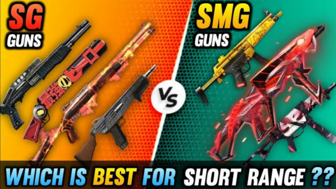 BEST GUN IN SHOR RANGE // SMG GUN VS HG GUNS REVIEW - YouTube