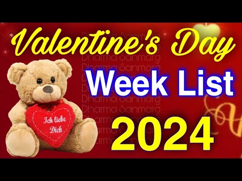 Valentine Day week List 2024|Valentine Day All Dates Timetable ...