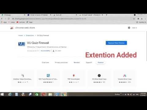 Enable VU Quiz firewall - YouTube