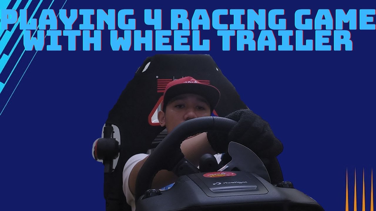 playing 4 racing game with a wheel trailer - YouTube