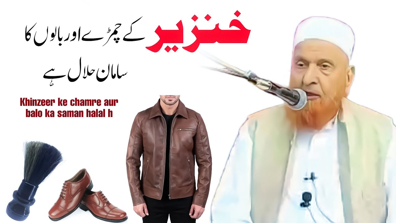 Khinzeer (Pig) Ke Chamre Aur Balo ka Saman Halal Hai | Maulana Makki Al ...