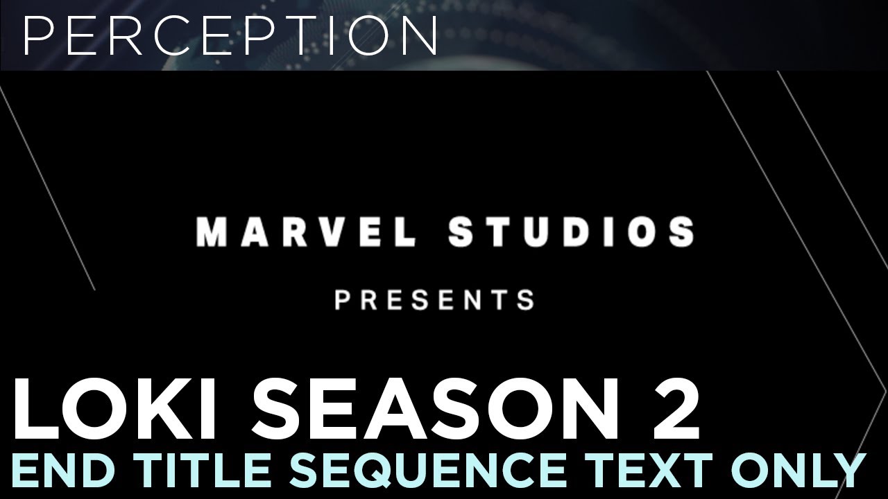 OFFICIAL Marvel Studios' Loki Season 2: Main On End Credits Title ...