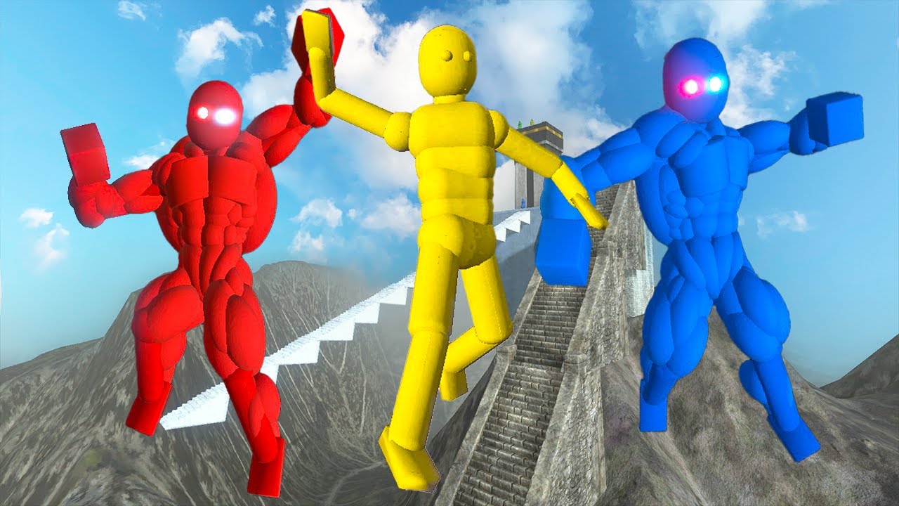 Exploring NPCs Euphoria Ragdolls Falling Physics in Overgrowth Epic ...