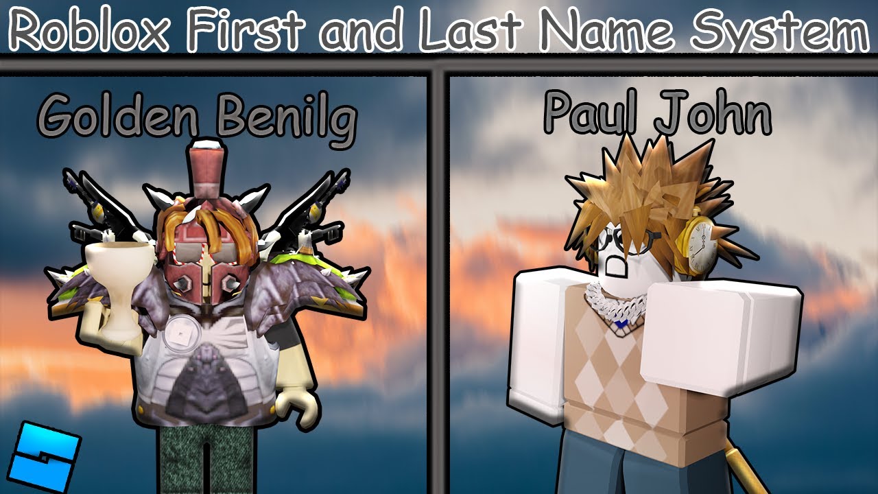 Roblox First and Last Name System - YouTube