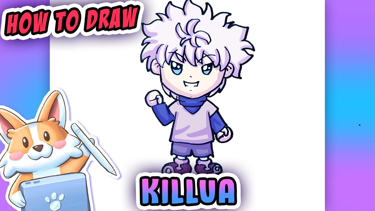How To Draw KILLUA From HUNTER X HUNTER! - YouTube
