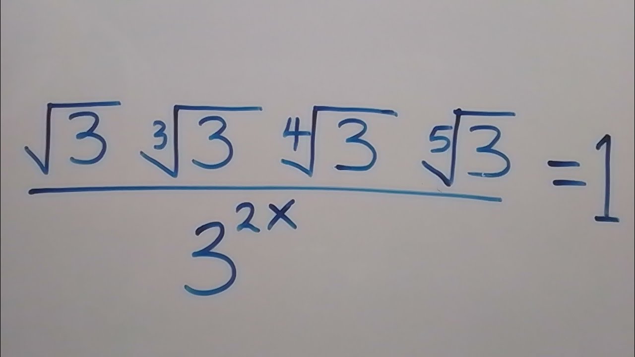 Nice Exponent Simplification Math Olympiad Youtube 9553