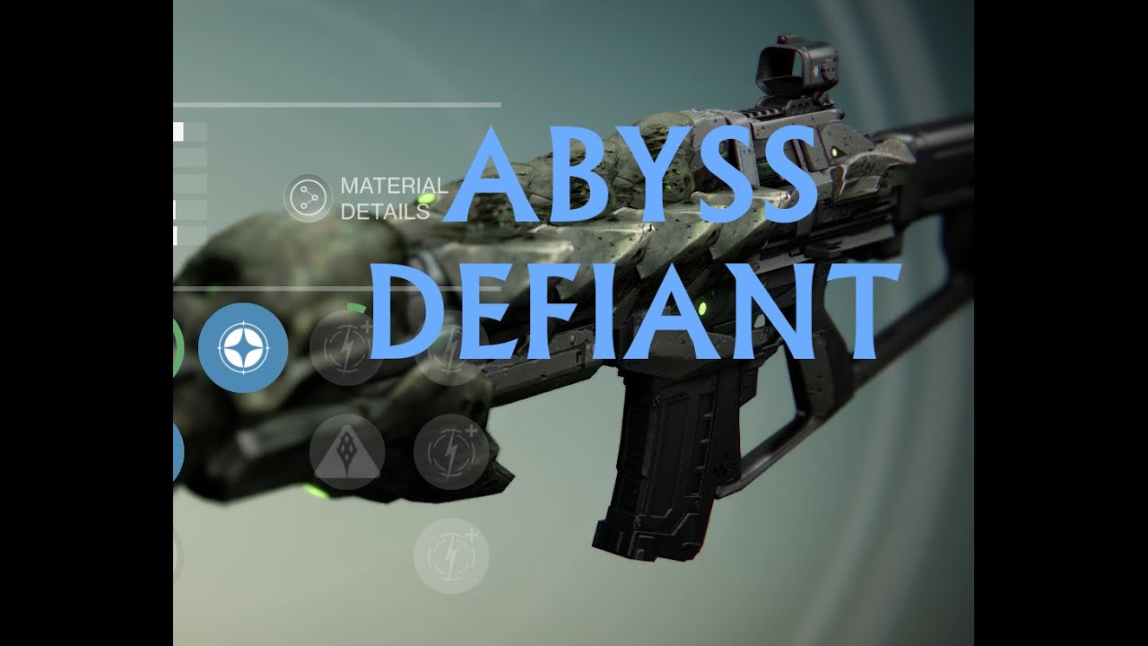 Destiny: ABYSS DEFIANT AUTO RIFLE REVIEW CROTA's END RAID WEAPON - YouTube