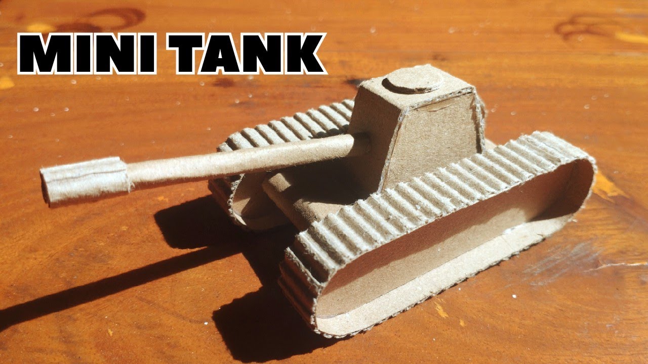DIY MINIATUR TANK DARI KARDUS | ANAK PASTI SUKA - YouTube