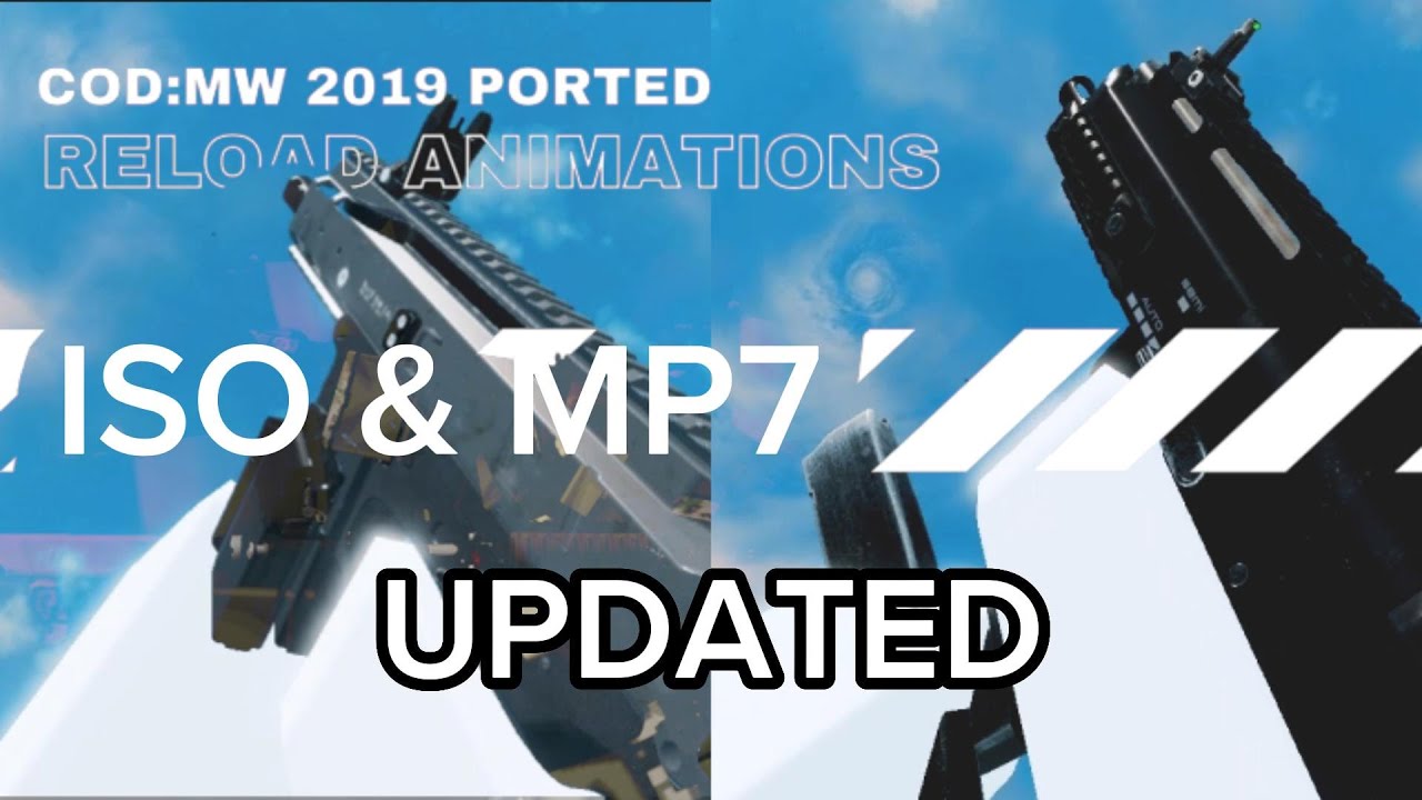 Updated ISO & MP7 Showcase | ROBLOX COD:MW19 Ported - YouTube