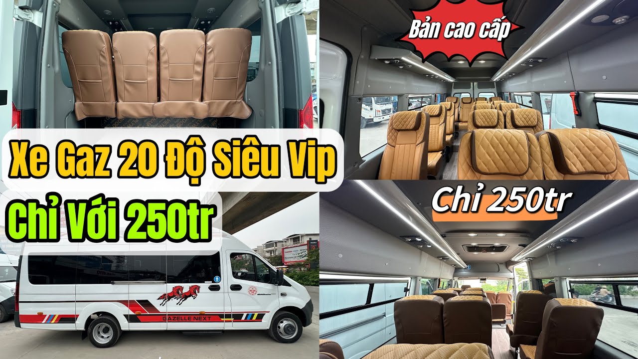 Độ Xe Gaz 20 Chỗ Phiên Bản Siêu VIP Chỉ Từ 250tr | Xe Gaz 20 Chỗ - YouTube