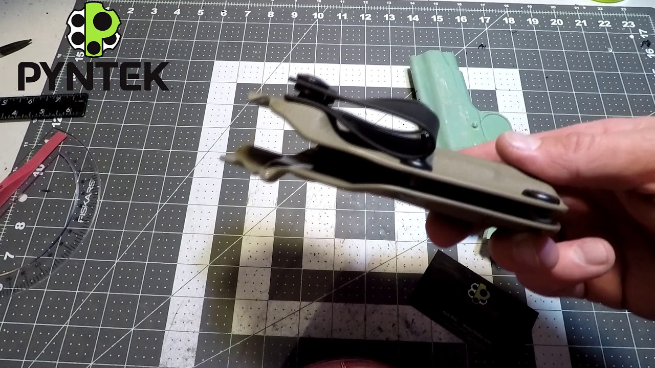 Kimber 4" 1911 Lockdown holster by Pyntek - YouTube