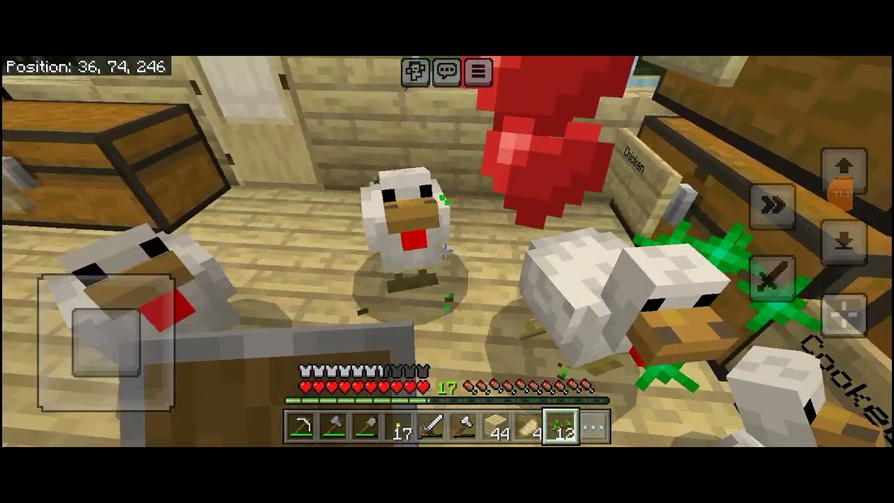 Part 7 Building my chickens a chicken hen/chicken coop | Minecraft ...