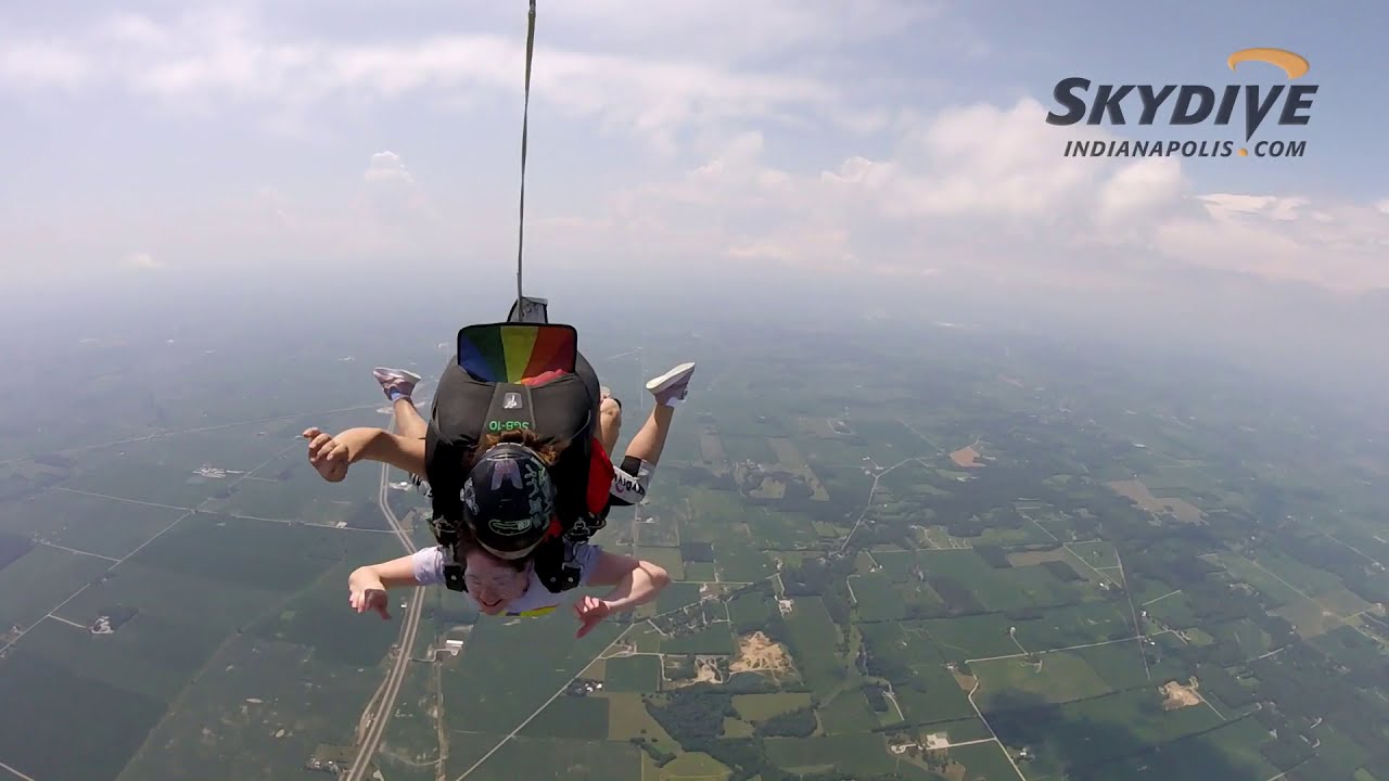 Kathy Gray - Tandem Skydive at Skydive Indianapolis - YouTube