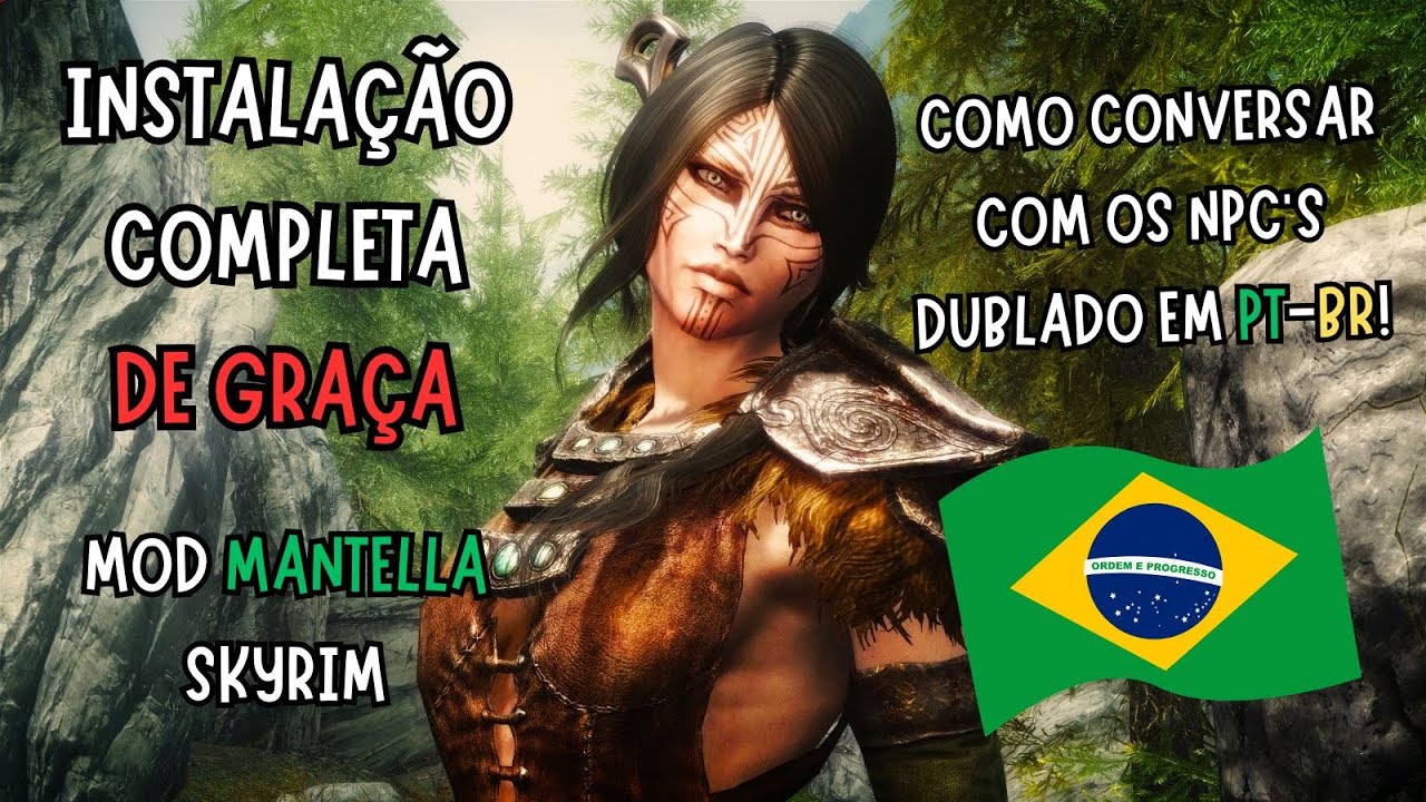COMO DEIXAR O MOD MANTELLA EM PORTUGUÊS | MOD DE IA NO SKYRIM | Tutorial PT-BR - YouTube