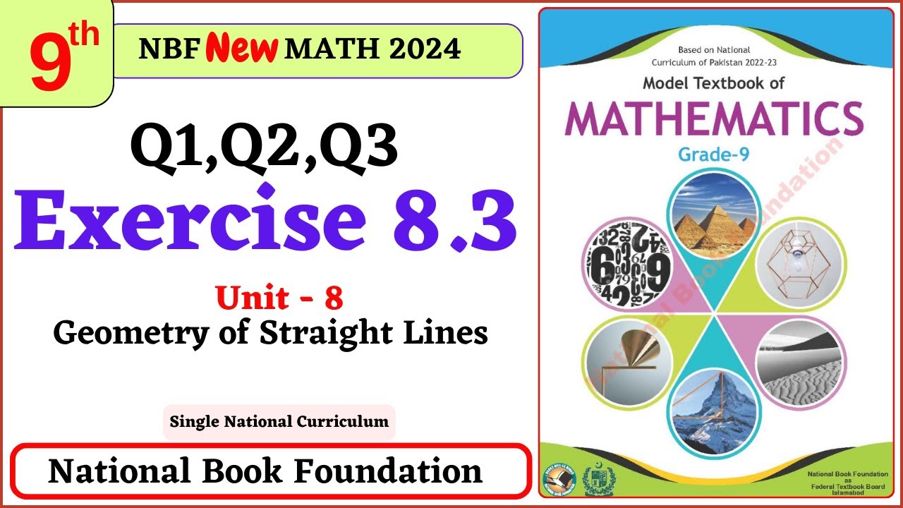 Class 9 Maths Chapter 8 Exercise 8.3 New Book| National Book Foundation ...