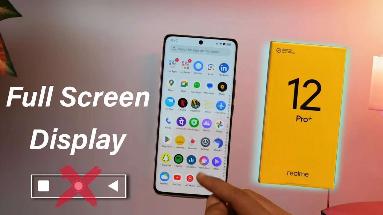 Realme 12 Pro Plus Full Screen Display Settings, Realme 12 Pro+ me Side ...