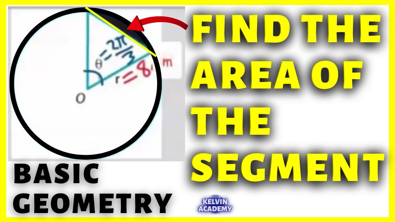 RADIANS ANGLE. FIND THE AREA OF THE SEGMENT in RADIANS (BASIC GEOMETRY ...