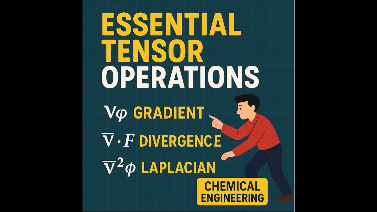Essential Tensor Operations Gradient Divergence Laplacian vector - YouTube