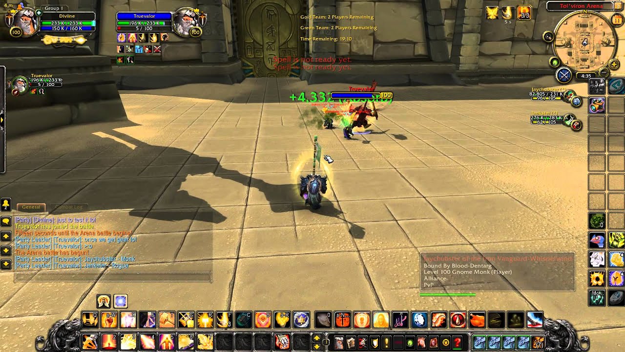 World Of Warcraft Arena 2v2 Holy Paladin and Warrior - YouTube