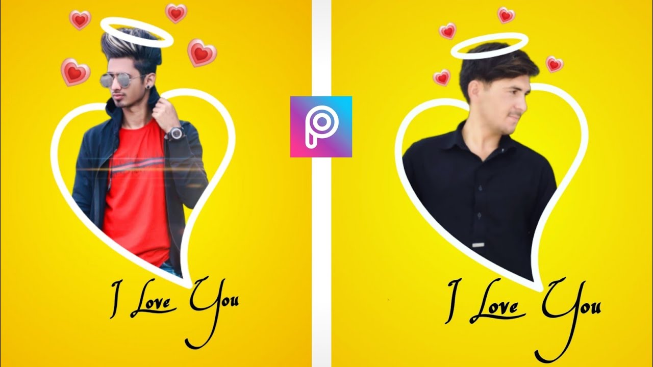 Unique Love Photo editing in picsart || how to picsart editing - YouTube