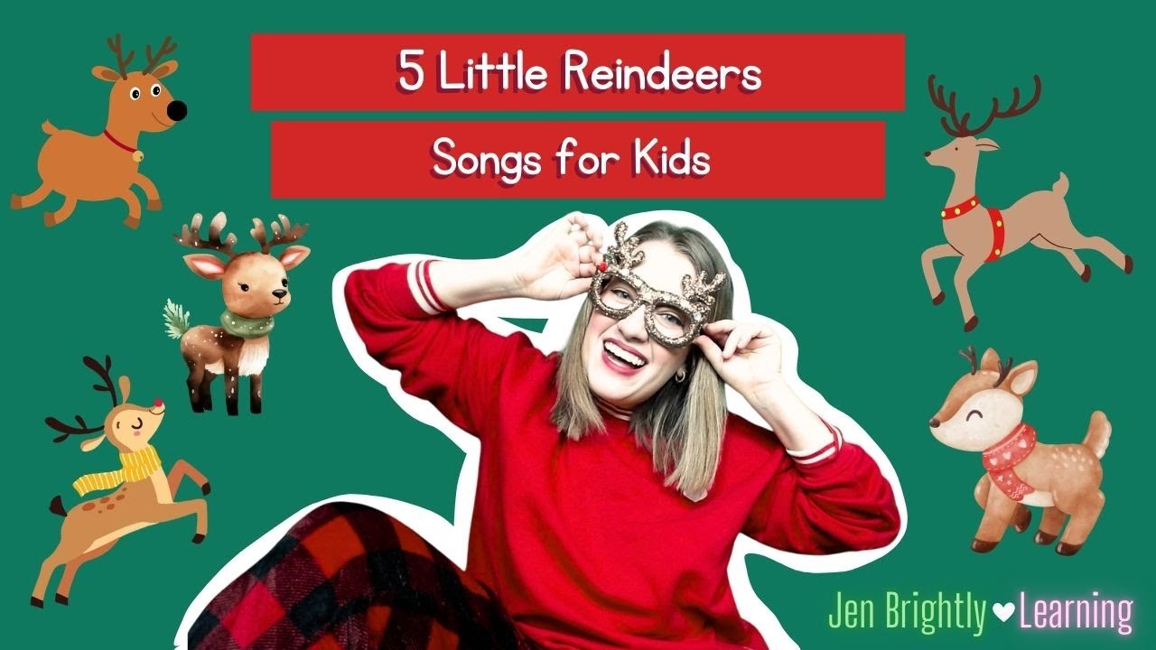 5 Little Reindeers Song | Christmas Song | Kids Song - YouTube