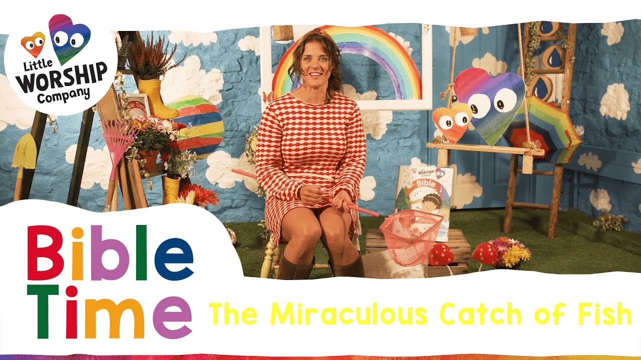 Jesus Catches Fish Story for Children | Bible Stories for Kids | Little ...