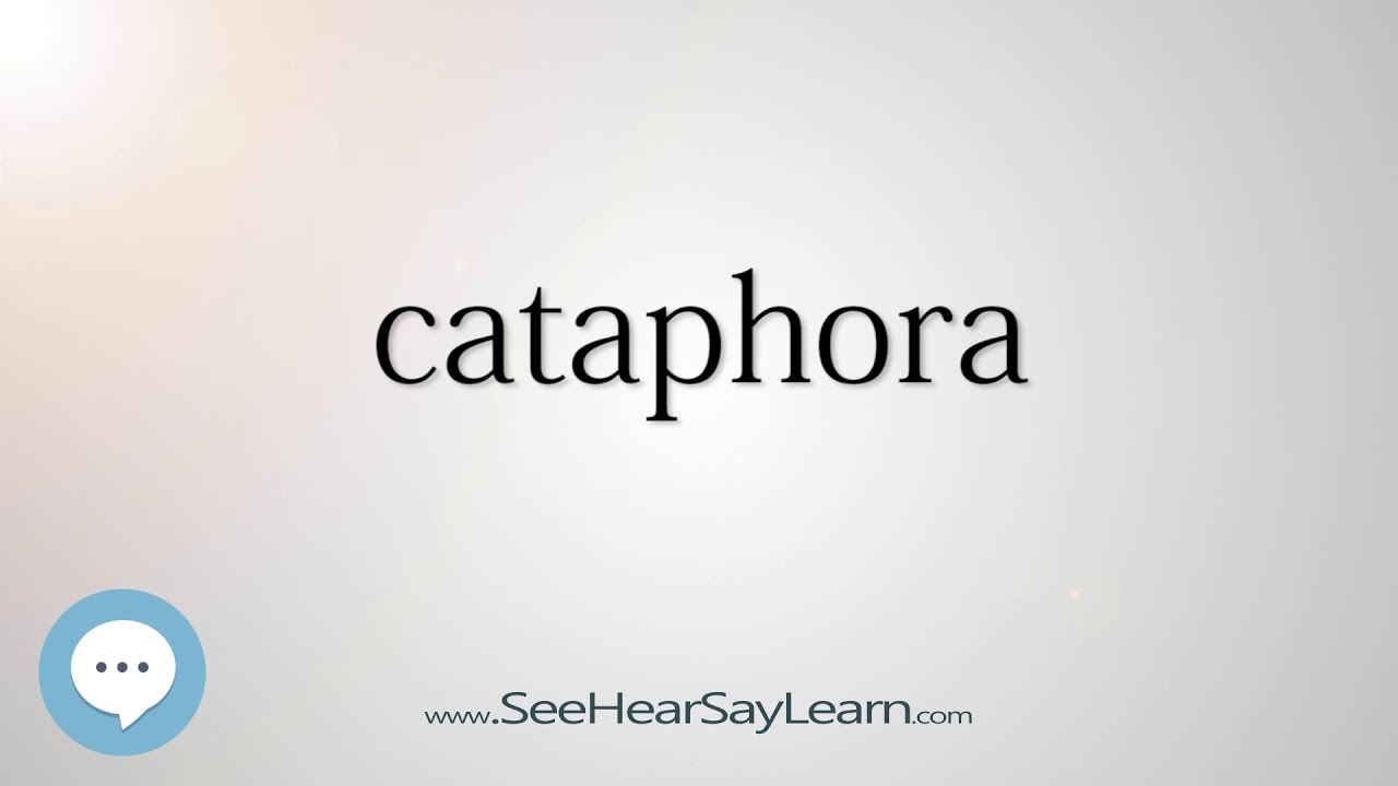 cataphora - YouTube