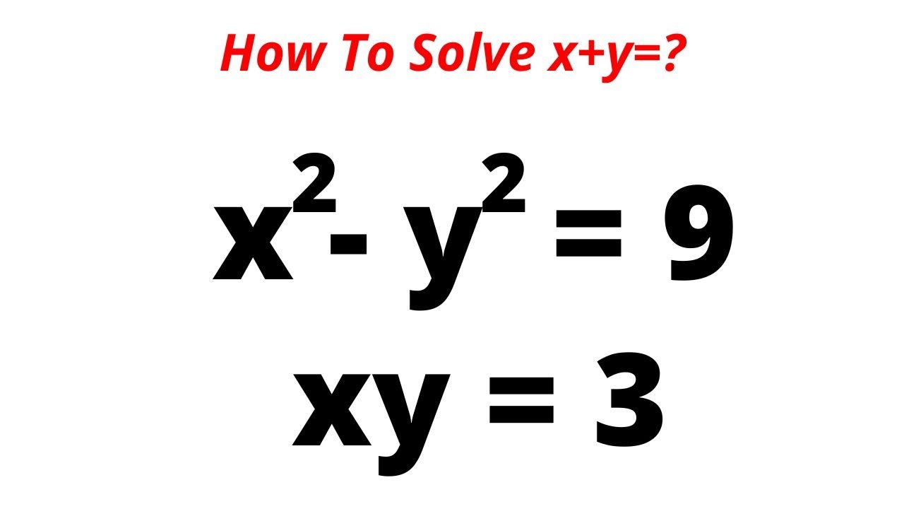 Math Olympiad. | Algebra Problem | This Is Best Trick... - YouTube