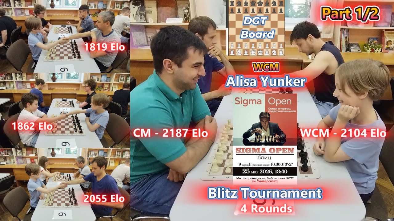 Sigma Open - WCM Alisa Yunker (2104) - Blitz Tournament - 4 rounds ...