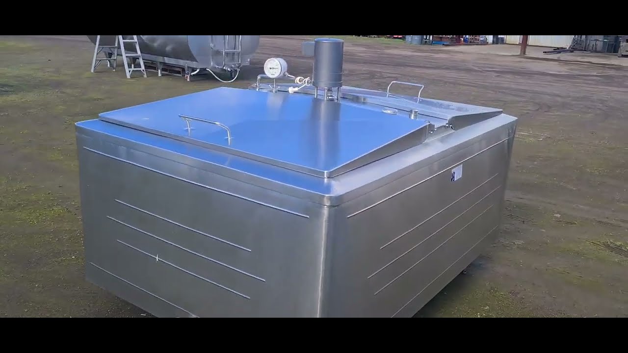 VAT 667 STAINLESS STEEL TANK 1850lt - YouTube