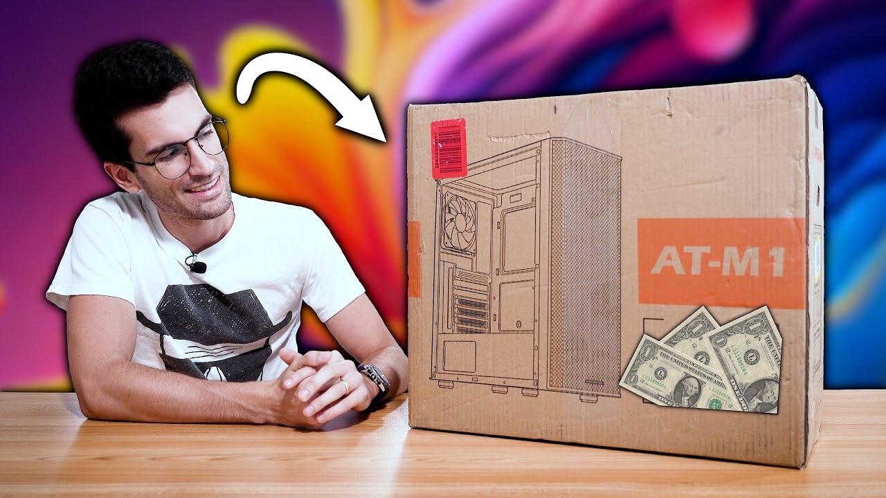 Building in a DIRT CHEAP Amazon PC Case... - YouTube